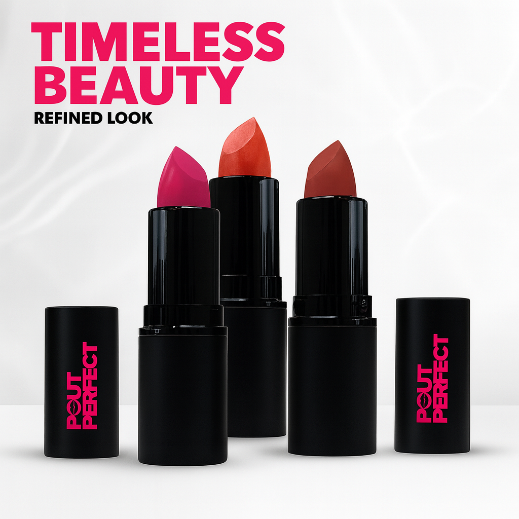 Pout Perfect—Bold Colors, Clean Beauty—Your Iconic Lip Awaits 💋