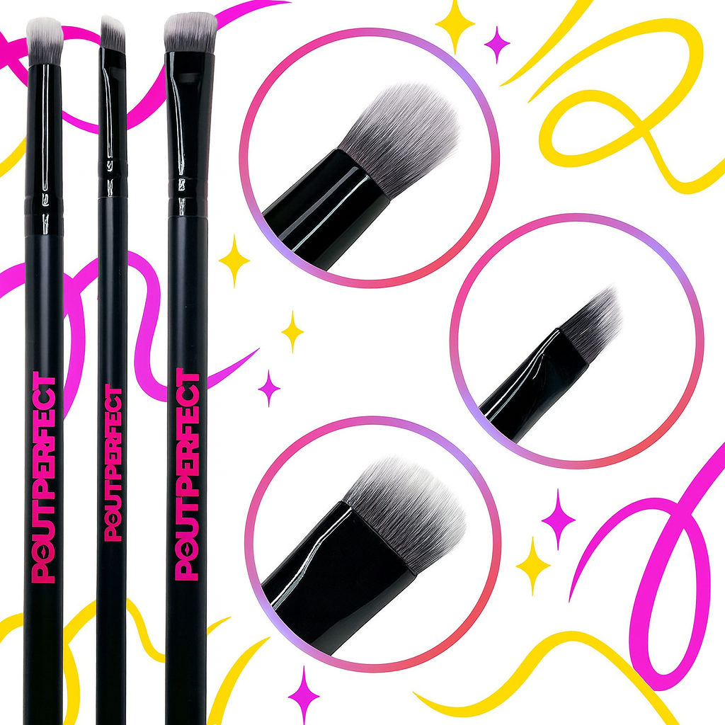 3-Piece Lip Brush Bundle for Precise Lip Makeup | Pout Perfect – POUT ...